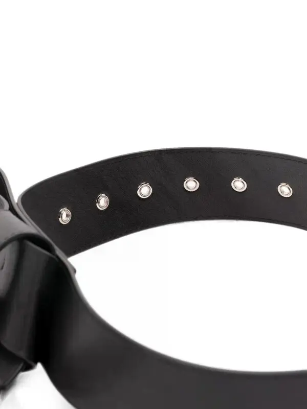 Givenchy Knot-detail Leather Belt - Black