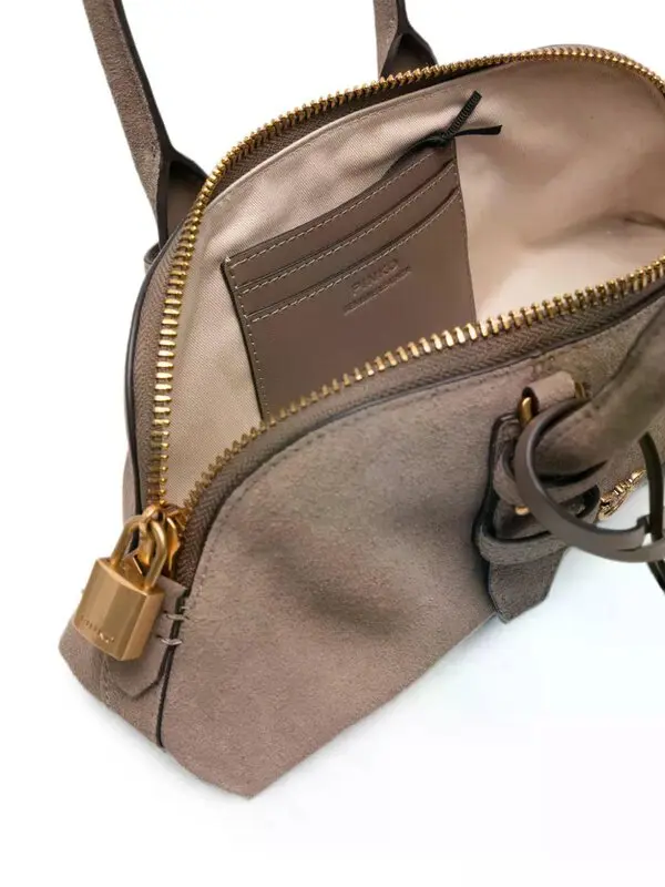 Pinko Suede Tote Bag - Brown