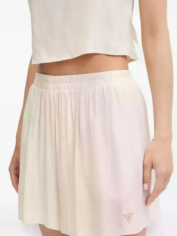 Guess Logo-patch Elasticated-waist Shorts