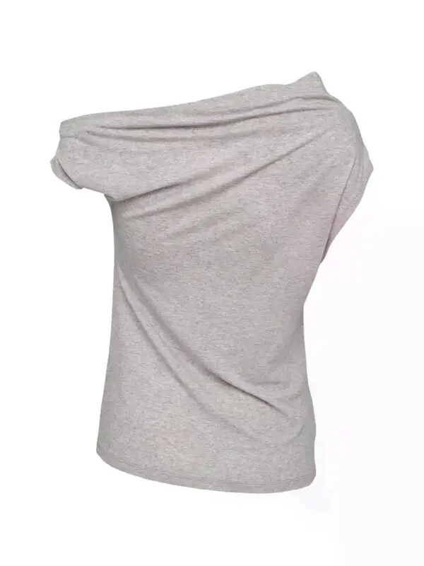 GLOWNY Draped Asymmetric T-shirt