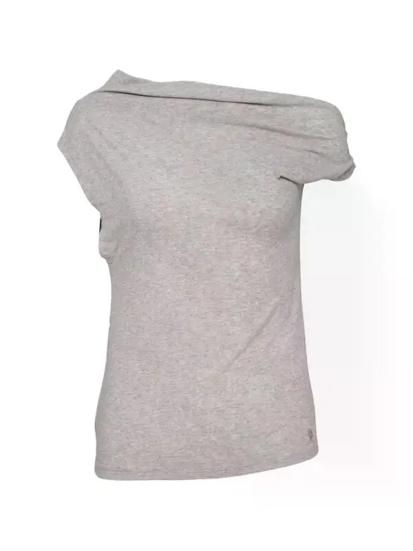 GLOWNY Draped Asymmetric T-shirt