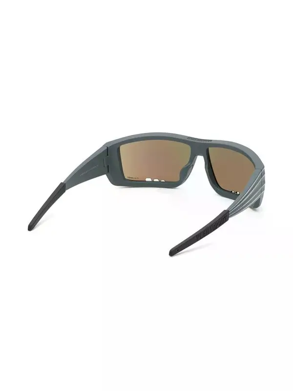 PLEIN SPORT Fierless Rectangle-frame Sunglasses