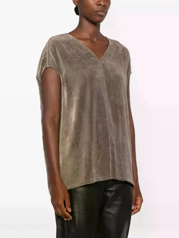 Rick Owens V-neck Cap Sleeve Blouse