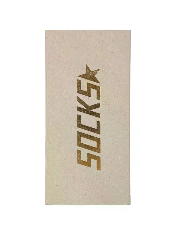 GOLDEN GOOSE Distressed Cotton Socks With Stripe Print