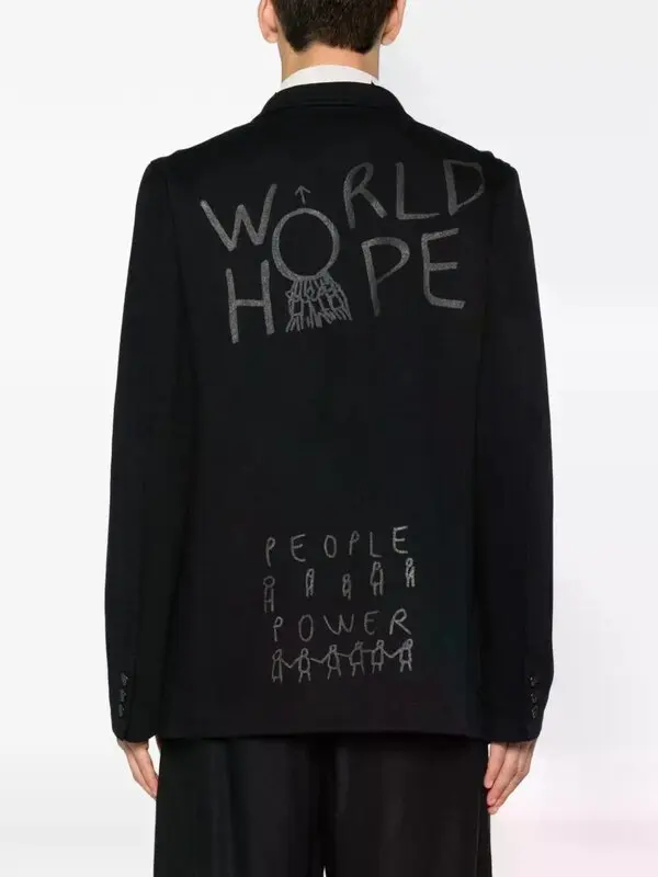 Comme Des Garçons Graphic-print Blazer