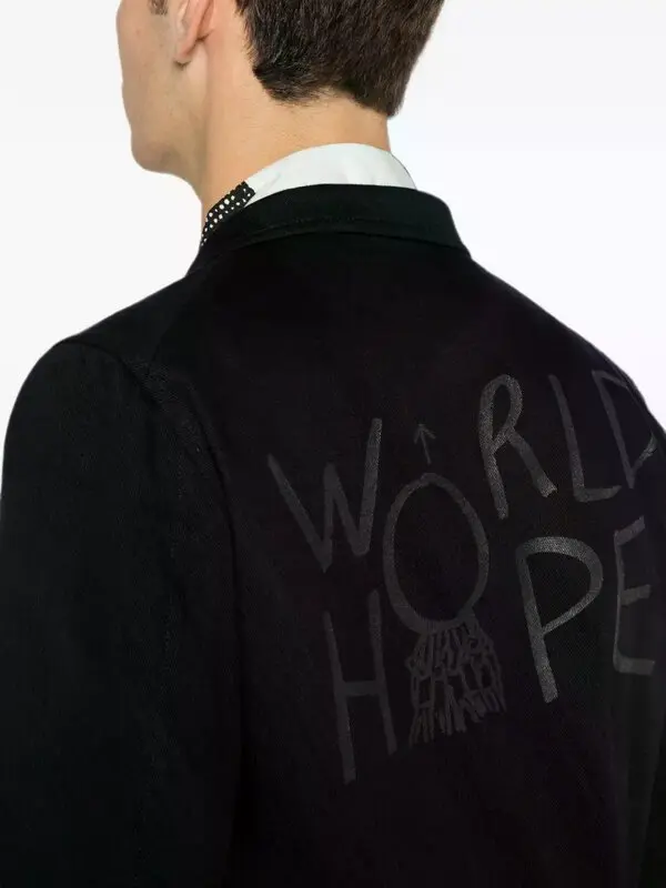 Comme Des Garçons Graphic-print Blazer