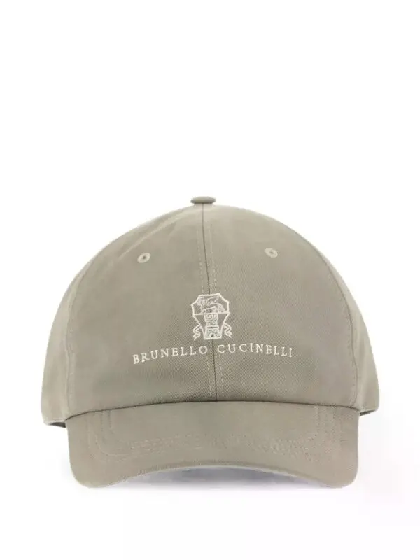 Brunello Cucinelli Embroidered Logo Baseball Cap - Grey