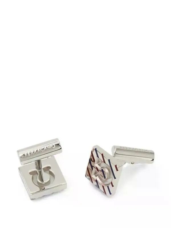 FERRAGAMO Square Gancini Cufflinks