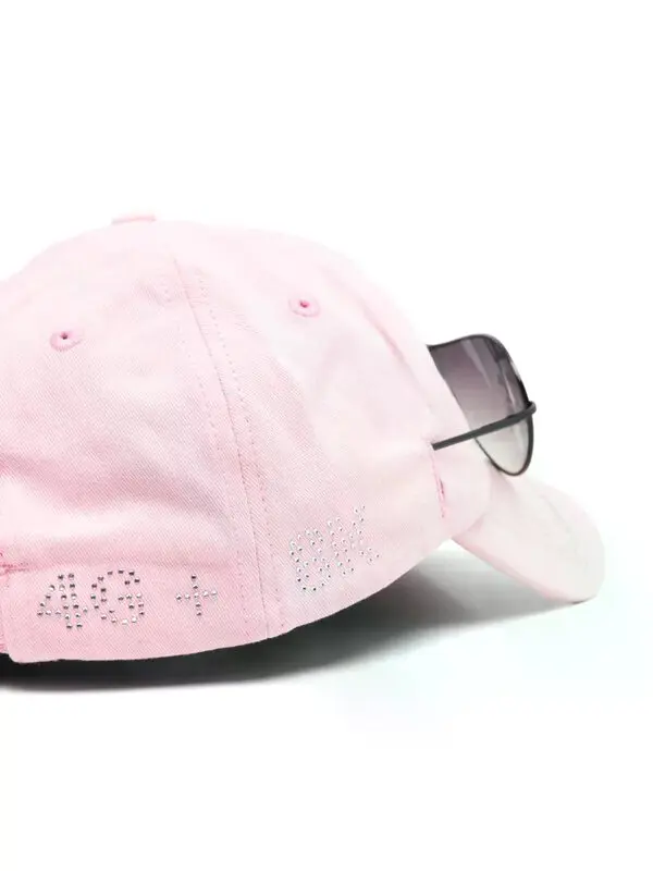 KAP COMPANY Embellished Baseball Cap With Sunglasses Detail