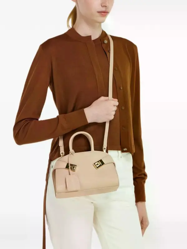 FERRAGAMO Hug Handbag - Neutrals