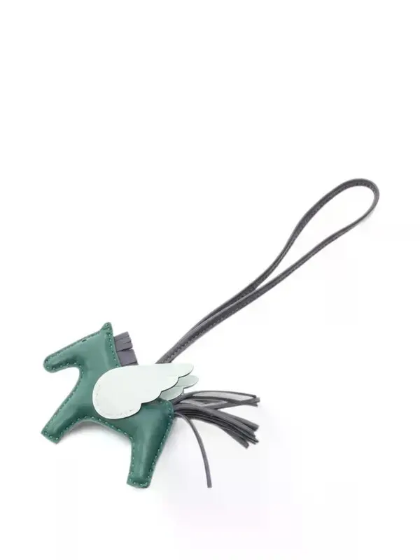 Hermès Rodeo Pegasus Leather Bag Charm - Green