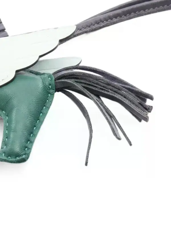 Hermès Rodeo Pegasus Leather Bag Charm - Green