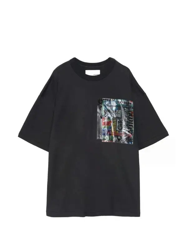 YOSHIOKUBO Cotton Jersey Zip-pocket T-shirt