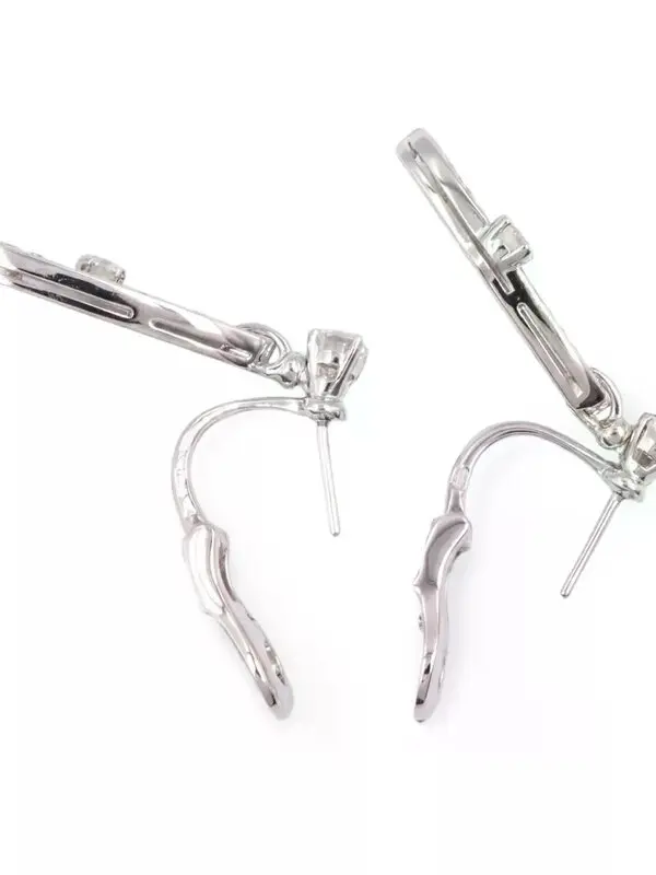 BVLGARI 18k White Gold Pavé-set Diamond Clip-on Earrings
