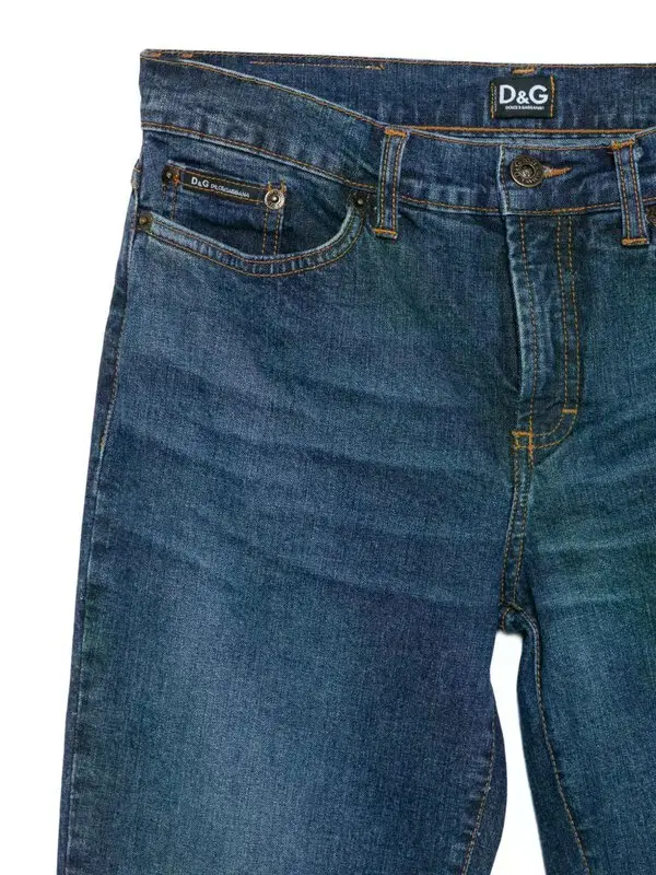 Dolce & Gabbana 2000s Mid-rise Bootcut Jeans - Blue
