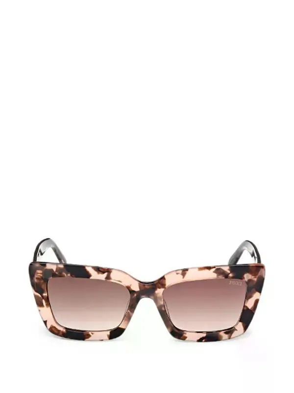 Emilio Pucci Tortoiseshell Effect Square Frame Sunglasses