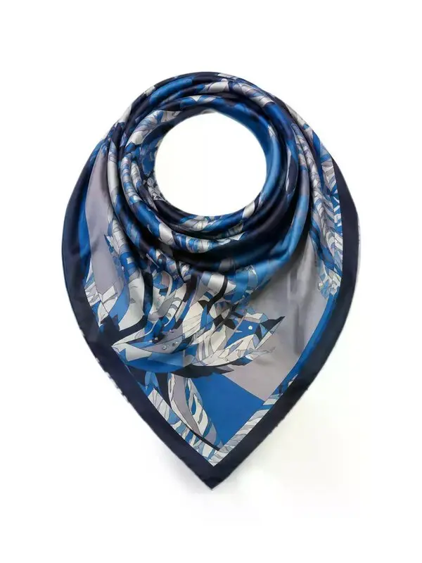LANCEL Feather-print Scarf