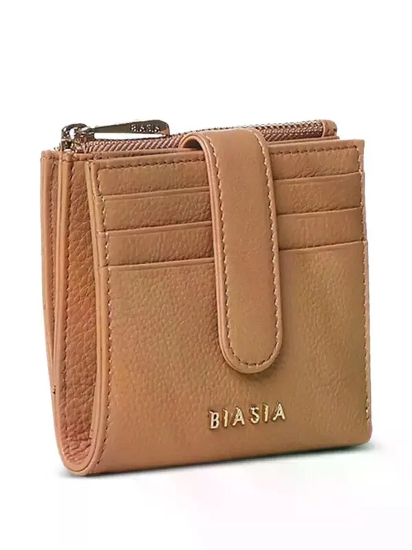 BIASIA Logo-plaque Pebbled Wallet