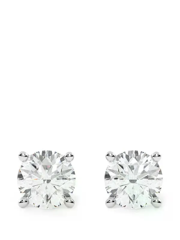 Diamond Essentials 14k White Gold Lab-grown Diamond Stud Earrings
