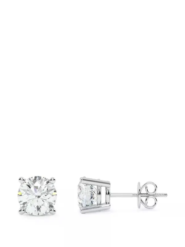 Diamond Essentials 14k White Gold Lab-grown Diamond Stud Earrings