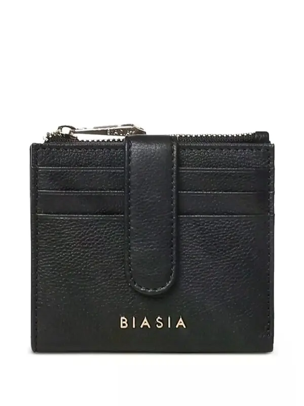 BIASIA Logo-plaque Zip-fastening Wallet - Black