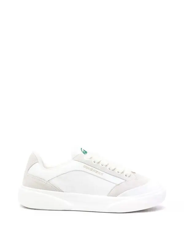 Casablanca Suede Panel Logo Print Sneakers