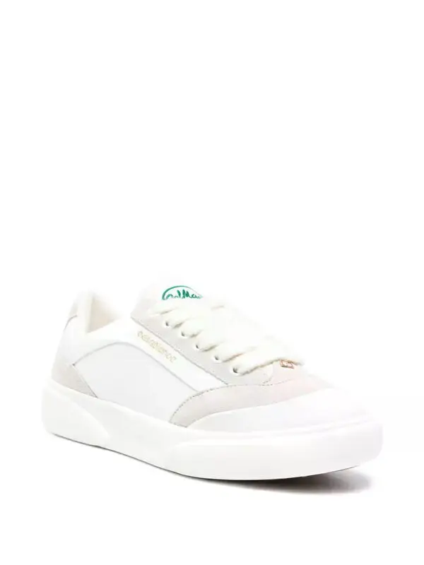 Casablanca Suede Panel Logo Print Sneakers