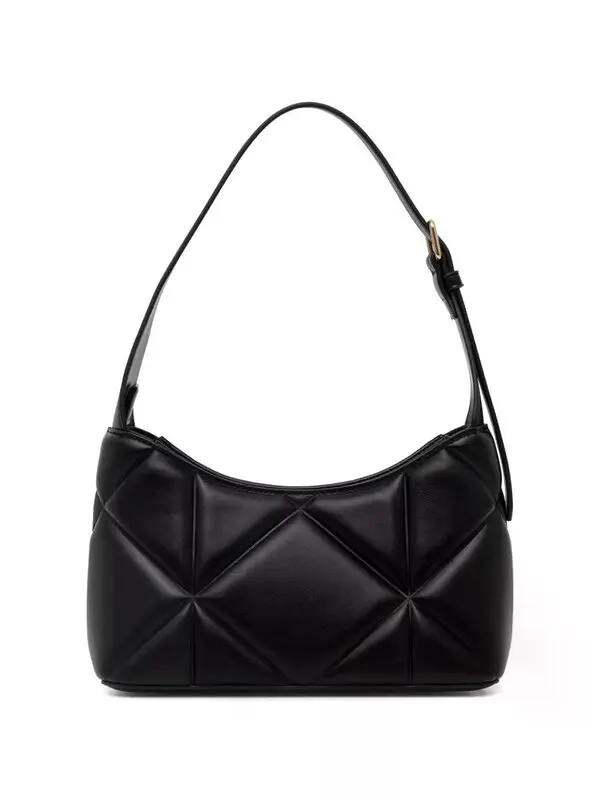 Moschino Diamond Quilted Tote Bag With Gold-tone Logo Plaque