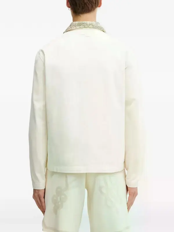 Filling Pieces Panier Woven-detail Zip-up Jacket