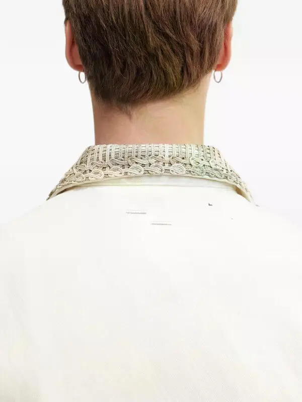 Filling Pieces Panier Woven-detail Zip-up Jacket