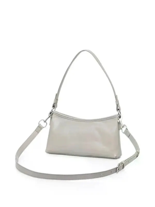 Moschino Logo Lettering Chain Detail Shoulder Bag - Grey