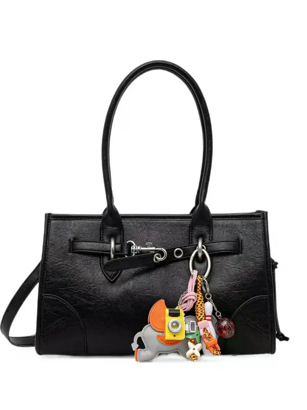 SILVIAN HEACH Crinkled-effect Charm Detail Tote Bag