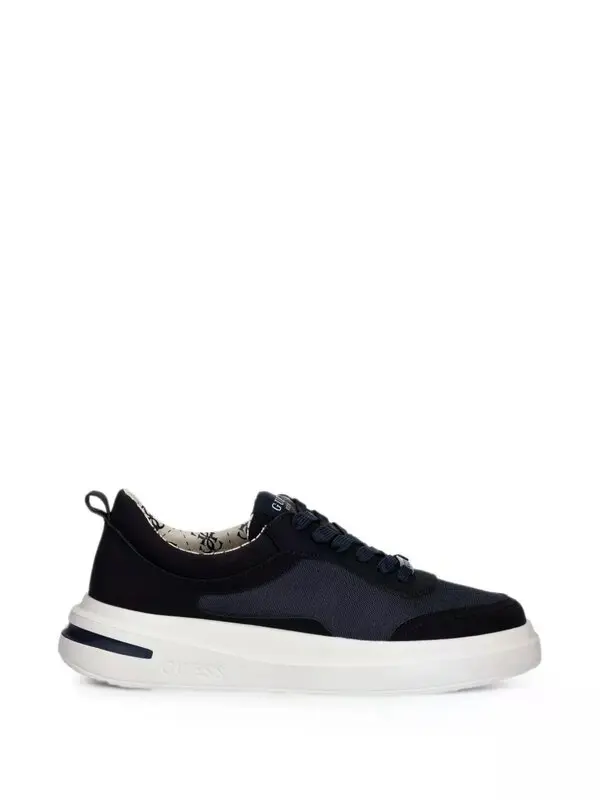 Guess Logo Plaque Panelled Sneakers