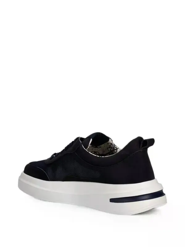 Guess Logo Plaque Panelled Sneakers