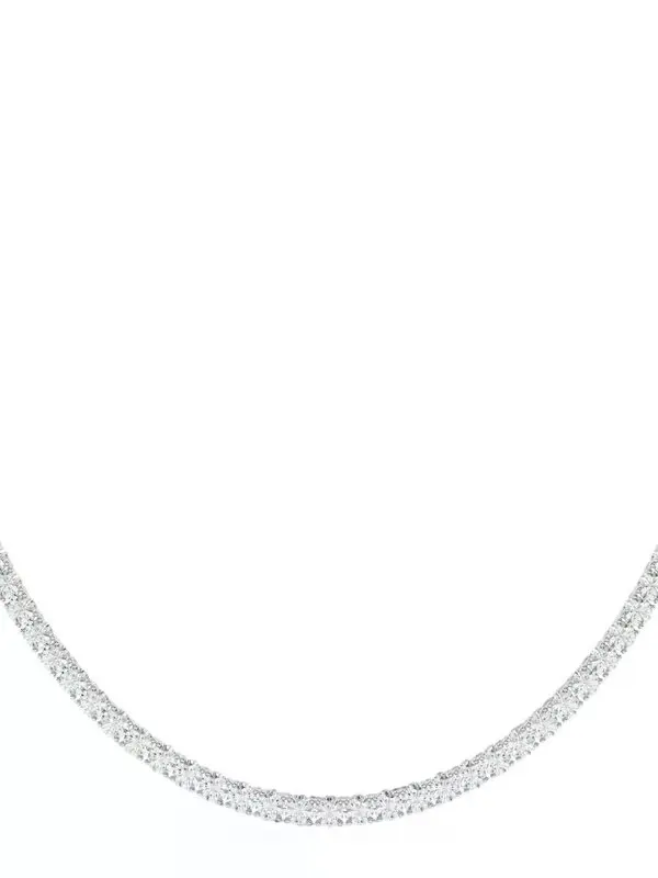 Diamond Essentials Laboratory-grown Diamond Tennis Necklace - Silver