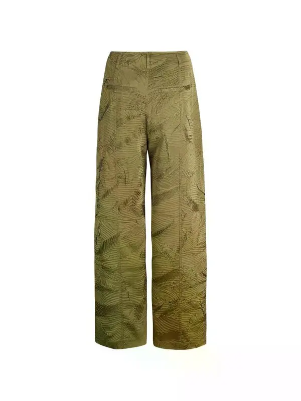 Ulla Johnson Carine Satin-finish Trousers - Green