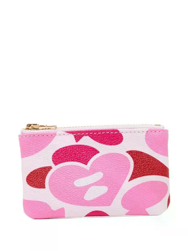 AAPE BY *A BATHING APE Heart-camo Cardholder - Pink