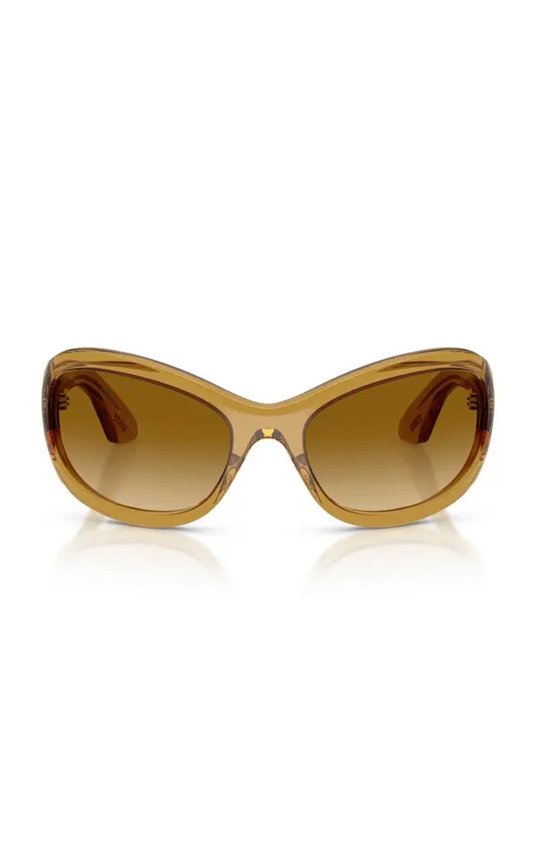 Khaite 1967c Square-frame Acetate Sunglasses - Yellow
