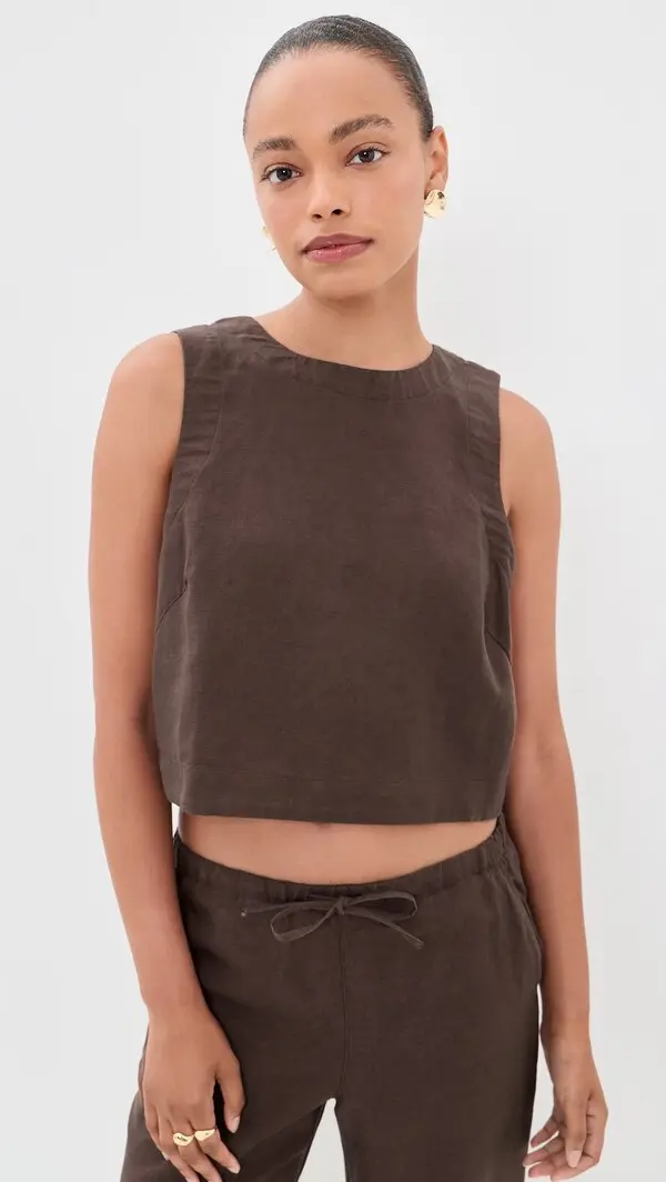 Marine Layer Quinn Linen Tank