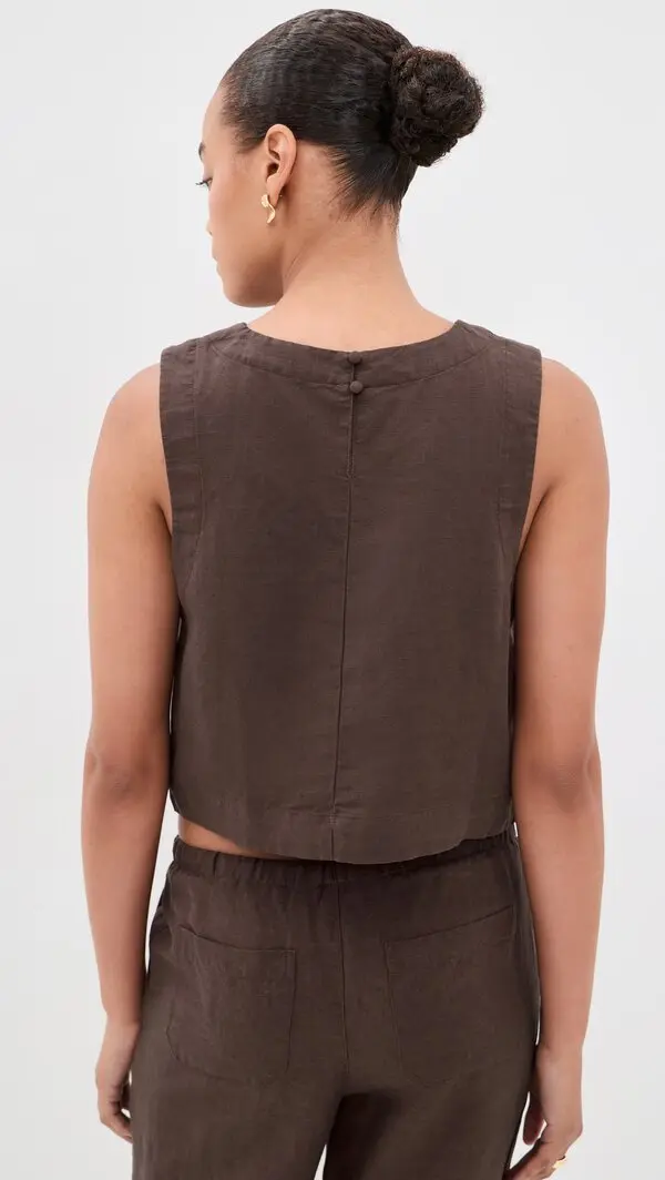 Marine Layer Quinn Linen Tank