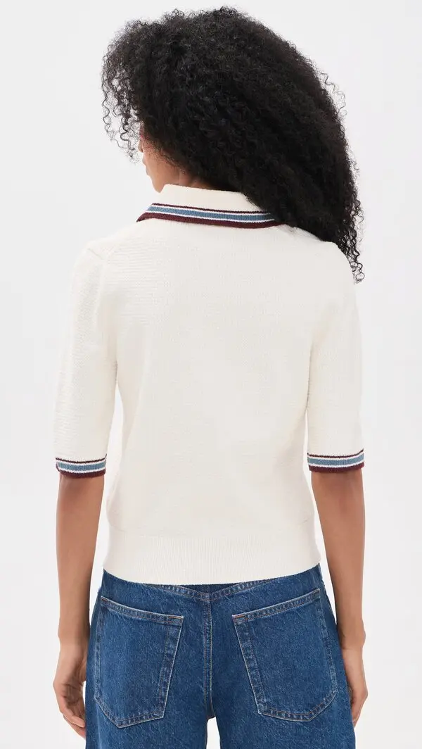 Veronica Beard Quinelle Knit Polo