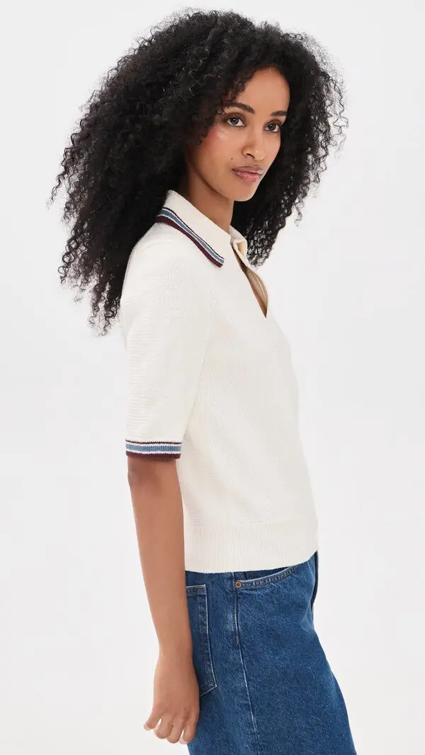Veronica Beard Quinelle Knit Polo
