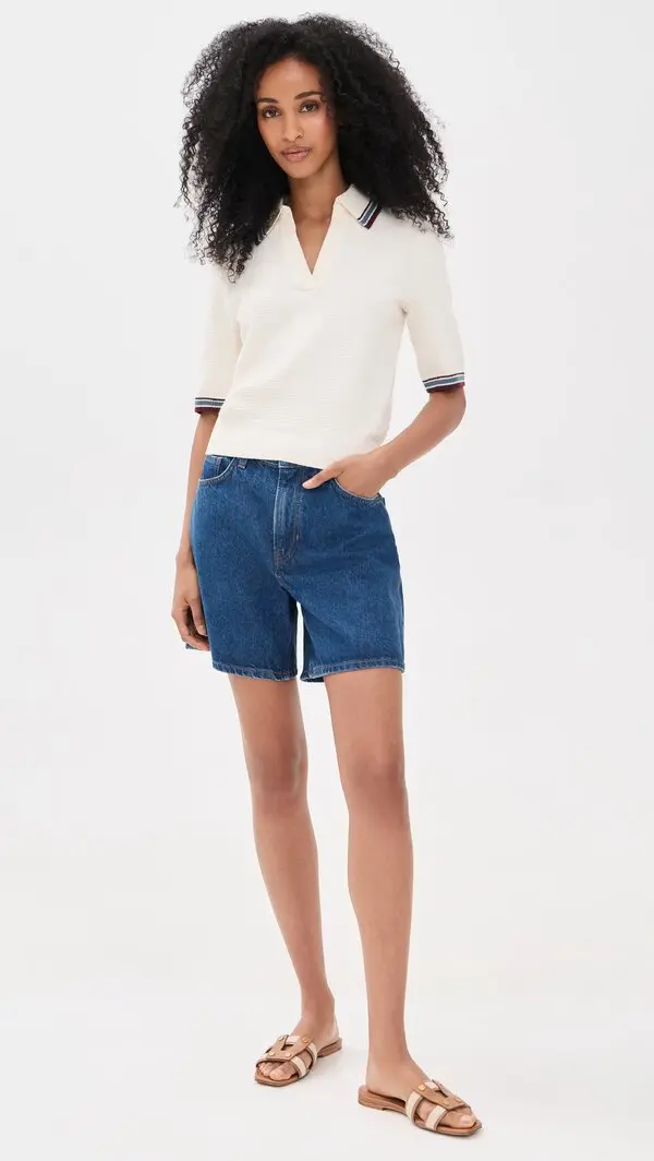 Veronica Beard Quinelle Knit Polo