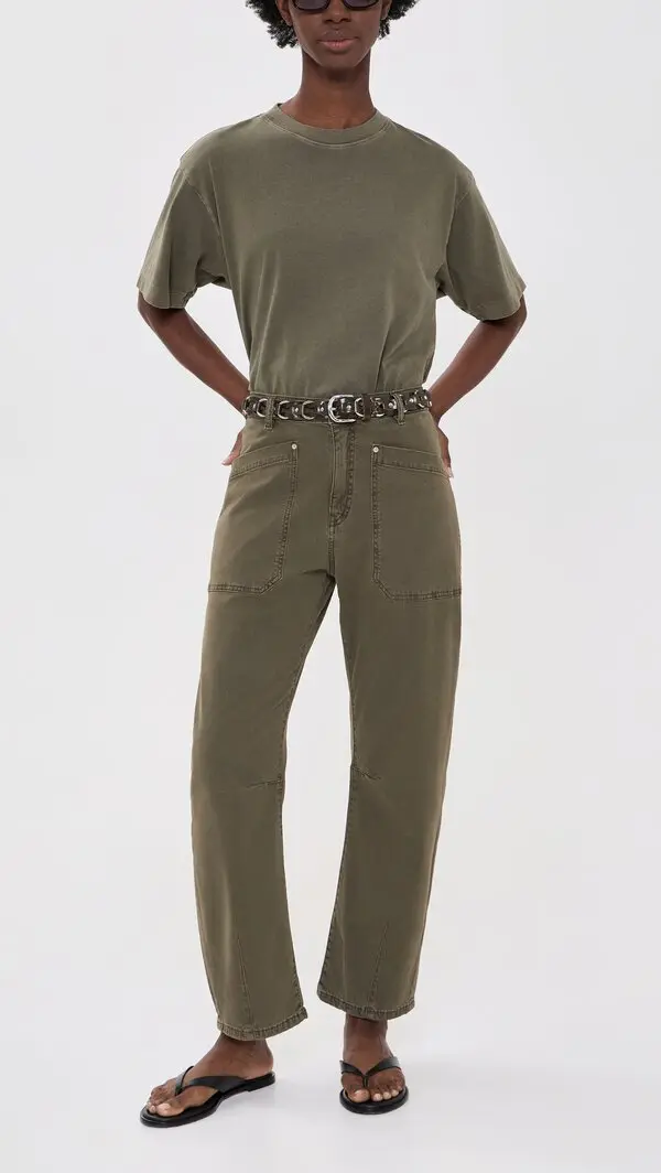 DL1961 Bilie Easy Barrel High Rise Ankle Pants