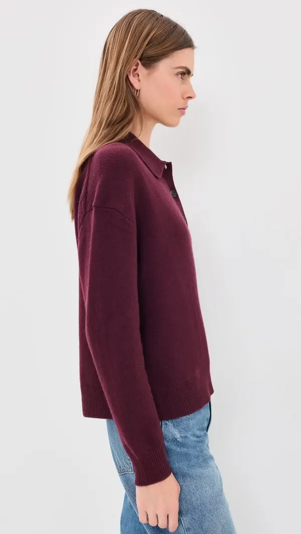 ANINE BING Lee Polo Sweater