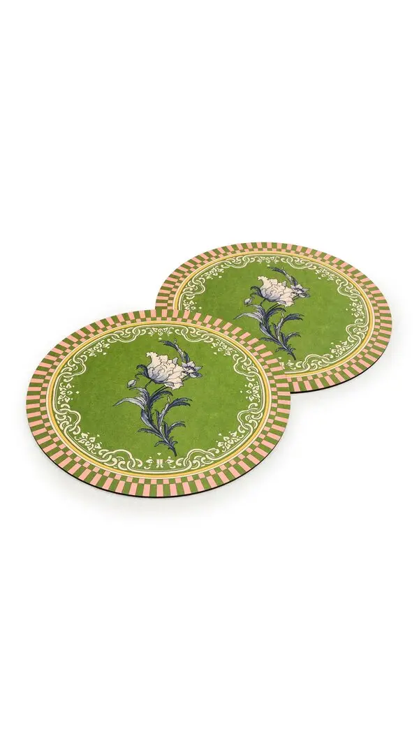 La DoubleJ Set Of 2 Disk Placemats