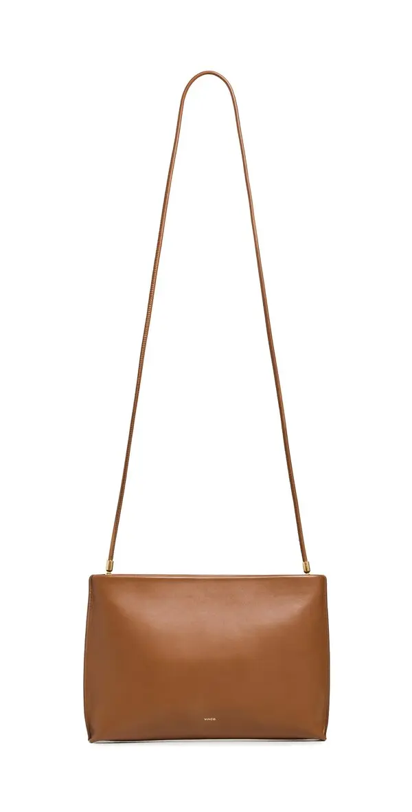 Vince Top Zip Pouch - Saddle