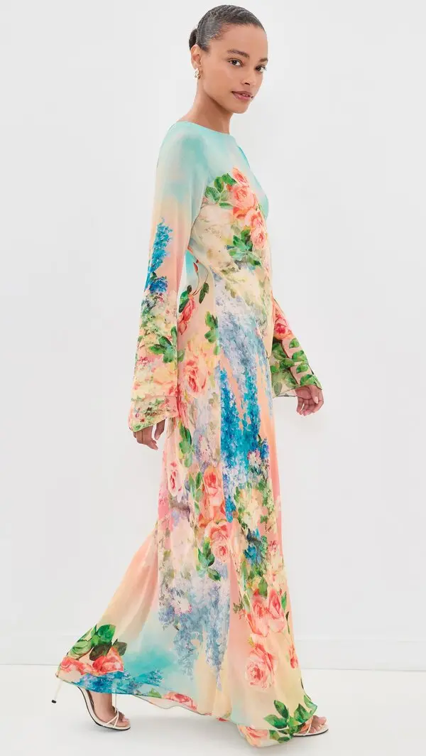 Hemant & Nandita Double Layer Maxi Dress