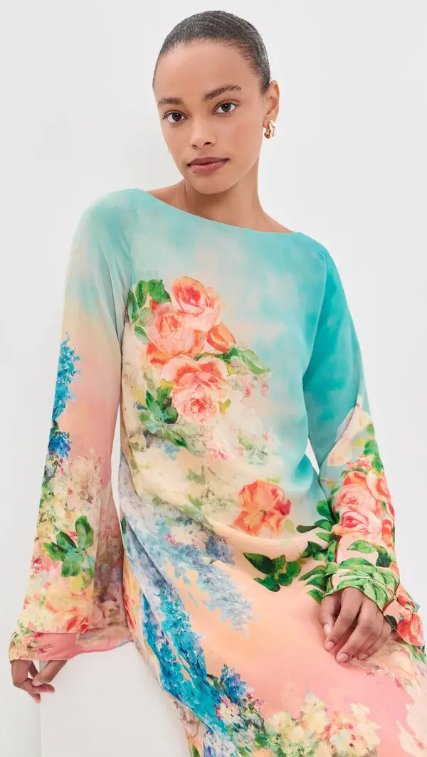 Hemant & Nandita Double Layer Maxi Dress