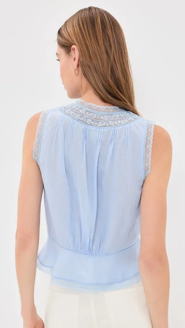 ALEX MILL Collette Top In Ramie